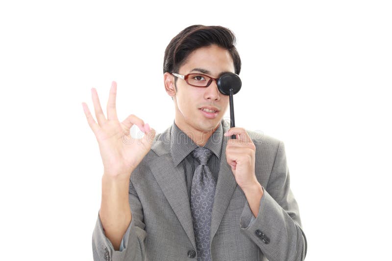 Man taking an eye test stock photo. Image of clinic, face - 57266752