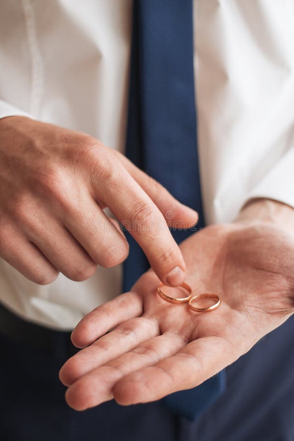 Man is Taking Off the Wedding Ring Stock Image - Image of finish ...