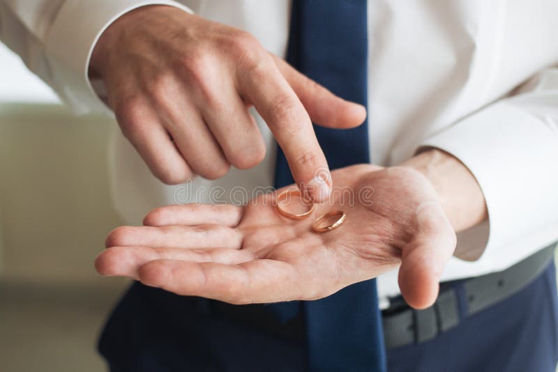Man is Taking Off the Wedding Ring Stock Image - Image of couple ...