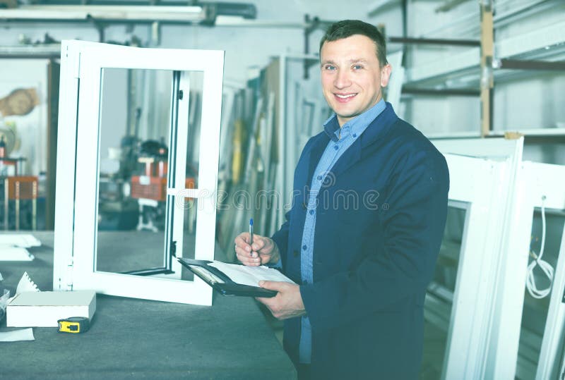 Man is Taking Order from Customer Stock Image - Image of effective ...