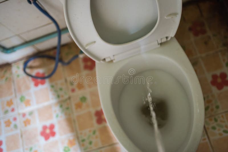 Man Taking a Pee Pee into the Toilet Stock Photo - Image of peepee ...