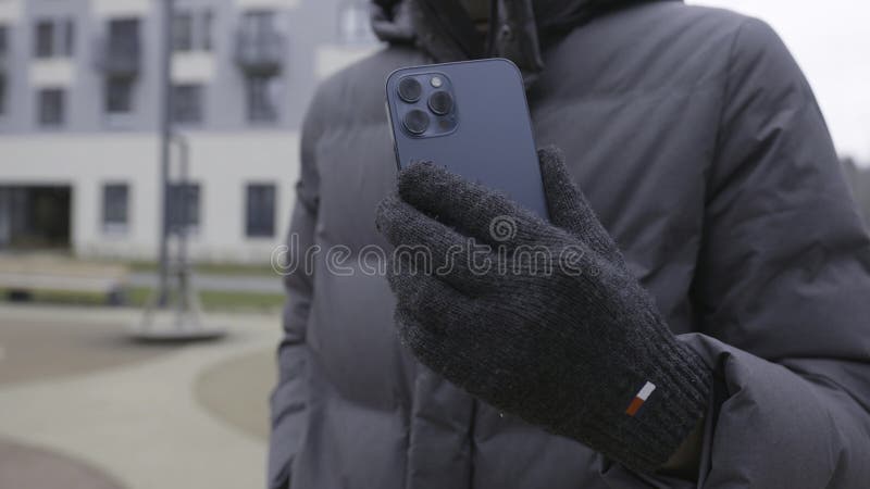 Man Taking Phone Out of Pocket. Action. Man Pulls Out New Stylish Phone ...