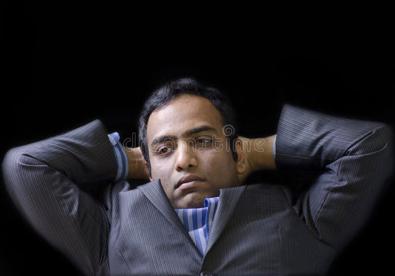 A handsome man taking rest stock photo. Image of manager - 30168676