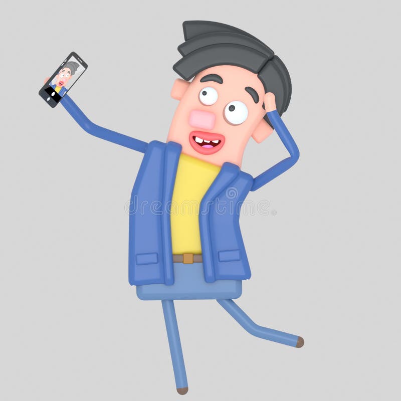 Animation Selfie Stock Illustrations – 186 Animation Selfie Stock ...