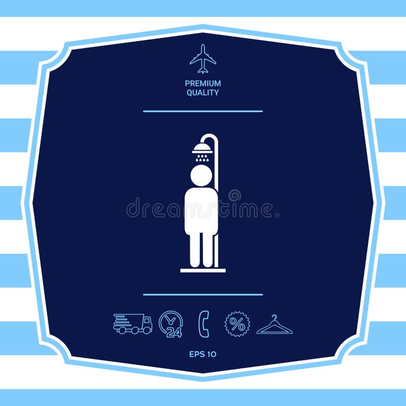 Taking Shower Symbol Stock Illustrations – 503 Taking Shower Symbol ...