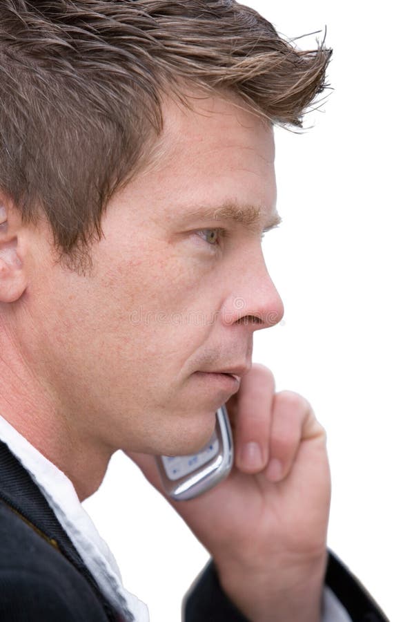 Man Talking stock photo. Image of mobile, assured, hear - 3680302
