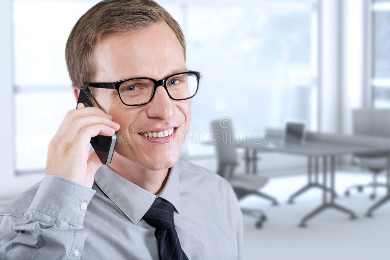 Man talking on mobile stock image. Image of mobile, talk - 45970273