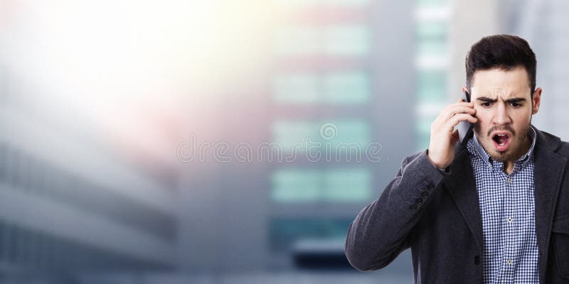 Man talking on mobile stock photo. Image of communicating - 94706402