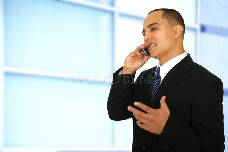 Man Talking in Office Environment Stock Image - Image of staff, hand ...