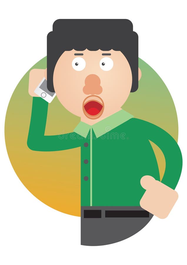 Talking Handphone Stock Illustrations – 94 Talking Handphone Stock ...