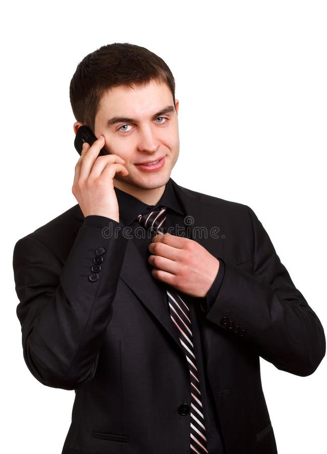 Man talking on phone stock photo. Image of cellphone - 26685200