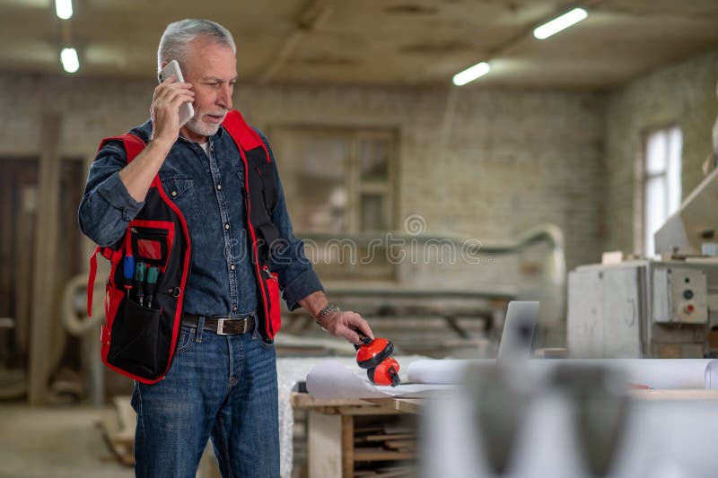 Man Talking on the Phone and Looking Involved Stock Image - Image of ...