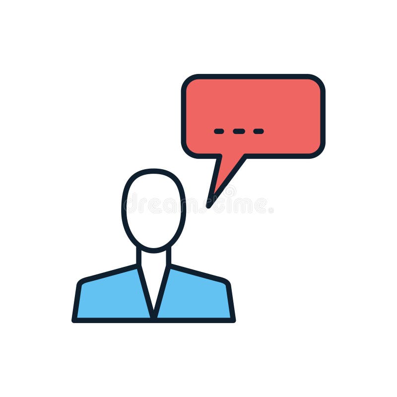 Man Talking Icon Stock Illustrations – 18,855 Man Talking Icon Stock ...