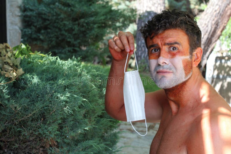 Man with Tan Lines during Summer 2020 Stock Photo - Image of epidemic ...