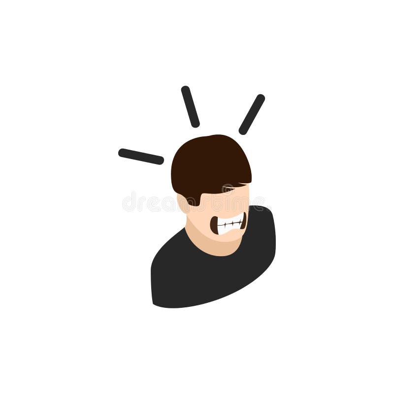 Man with Tape on Mouth Icon, Isometric 3d Style Stock Vector ...