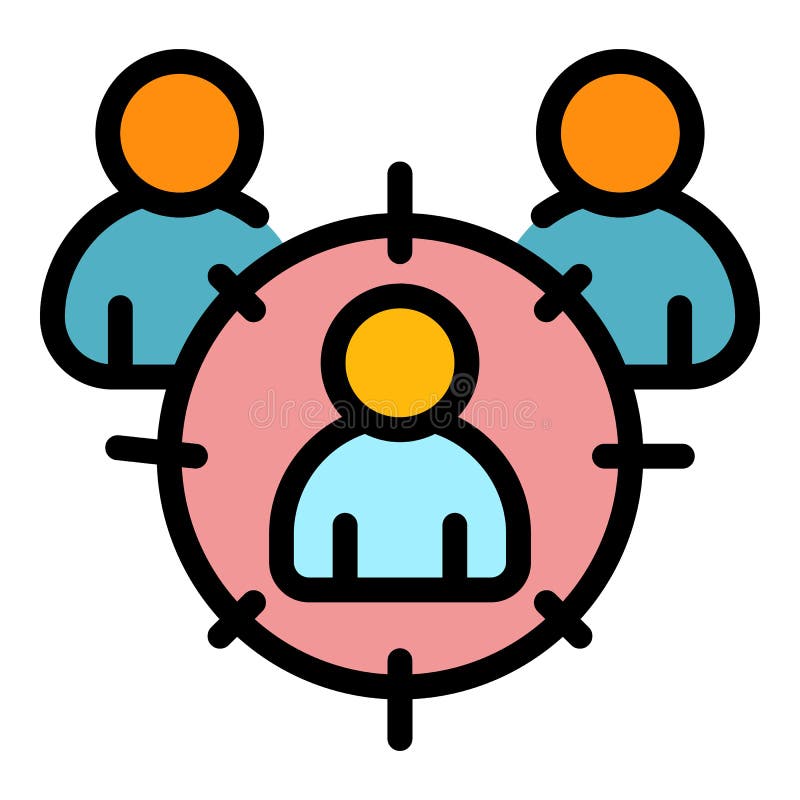 Man Target Credibility Icon Color Outline Vector Stock Vector ... Man Target Credibility Icon Color Outline Vector Stock Vector ...