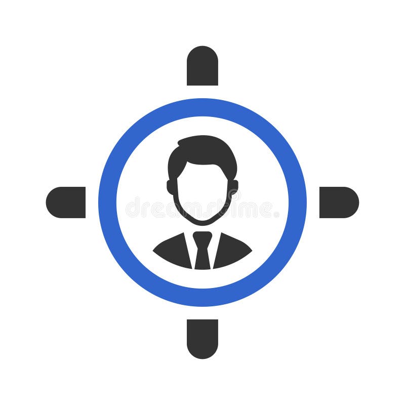 Man Target Icon Design Vector Stock Vector - Illustration of concept ...