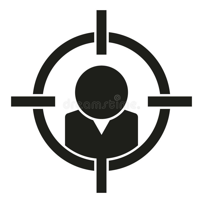 Man Target Icon Simple Vector. Staff Career Stock Vector - Illustration ...
