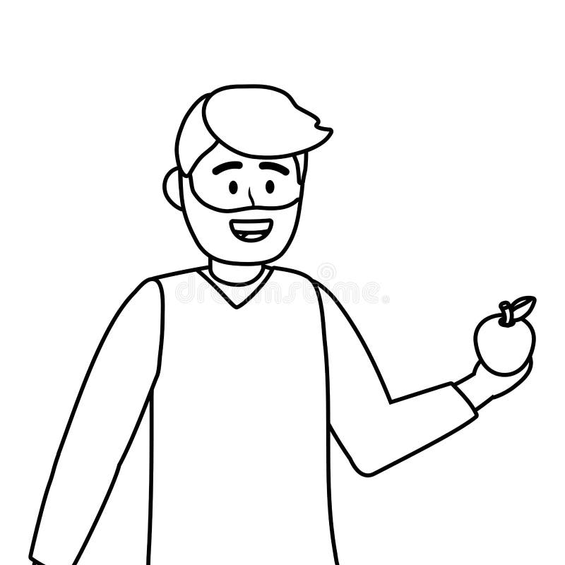 Man Teacher of School Design Vector Illustrator Stock Vector ...