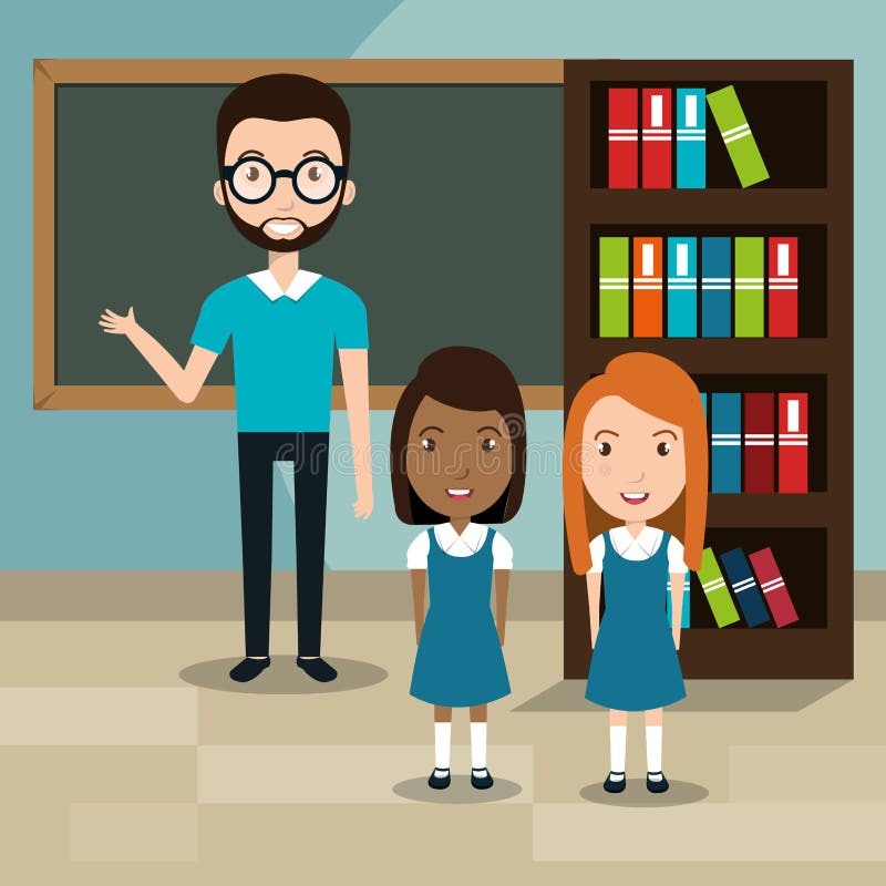 Man Classroom Teacher Students Stock Illustrations – 1,033 Man ...