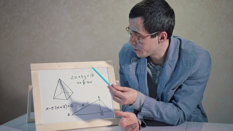 A Man Teaches a Lesson on the Internet Stock Footage - Video of ...