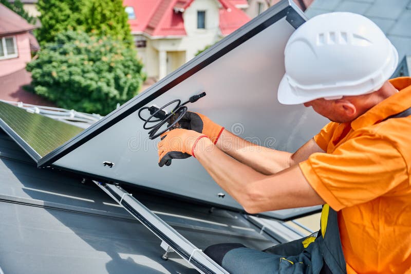 3,912 Install Solar Panel House Stock Photos - Free & Royalty-Free ...