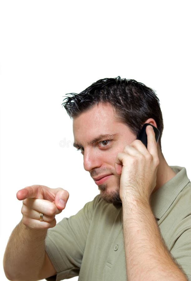 Man Pointing Finger in Camera Stock Photo - Image of smart, laugh: 5415050