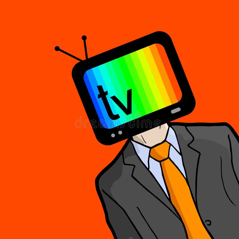 Man television stock vector. Illustration of angry, decision - 43719599