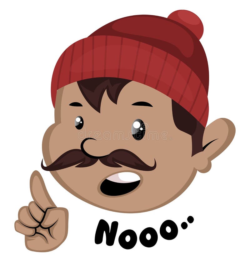 Cartoon Man Saying No Stock Illustrations – 67 Cartoon Man Saying No ...