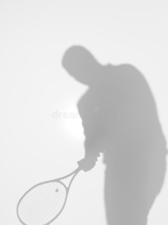 Man Tennis Player, Forehand, Silhouette Stock Image - Image of posture ...