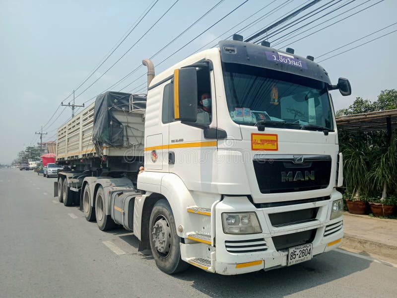 Man Tgs 33.400 Semi Trailer Dump Editorial Stock Photo - Image of 33400 ...