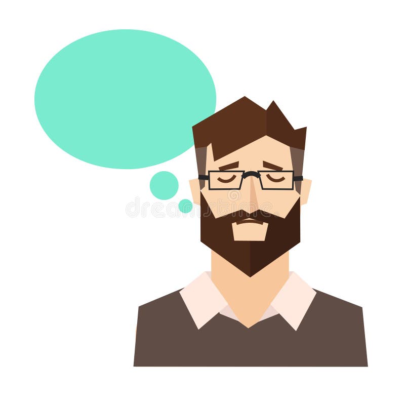 Man Think. Vector stock vector. Illustration of business - 76830349