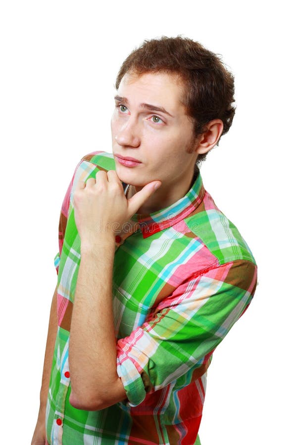 Man thinking stock photo. Image of people, male, human - 29257894