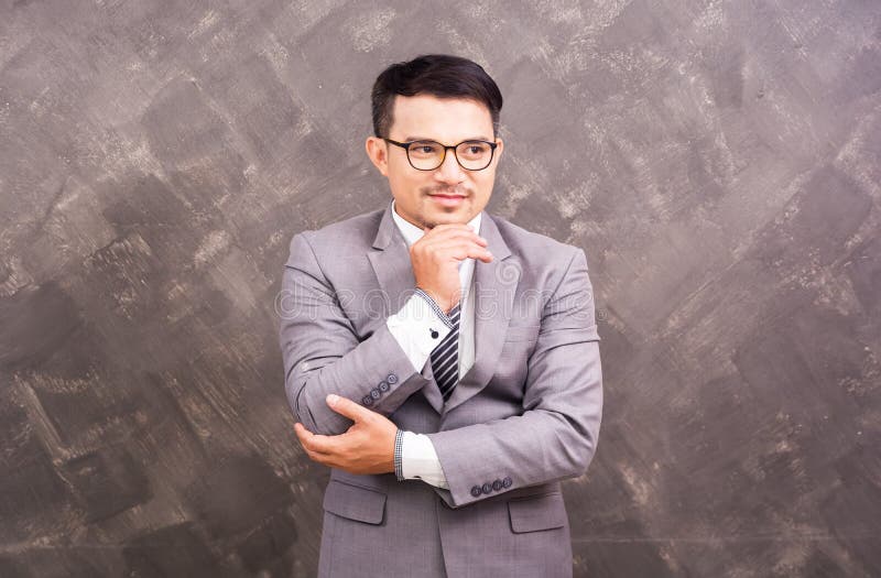 Man thinking on background stock image. Image of fashion - 67559997