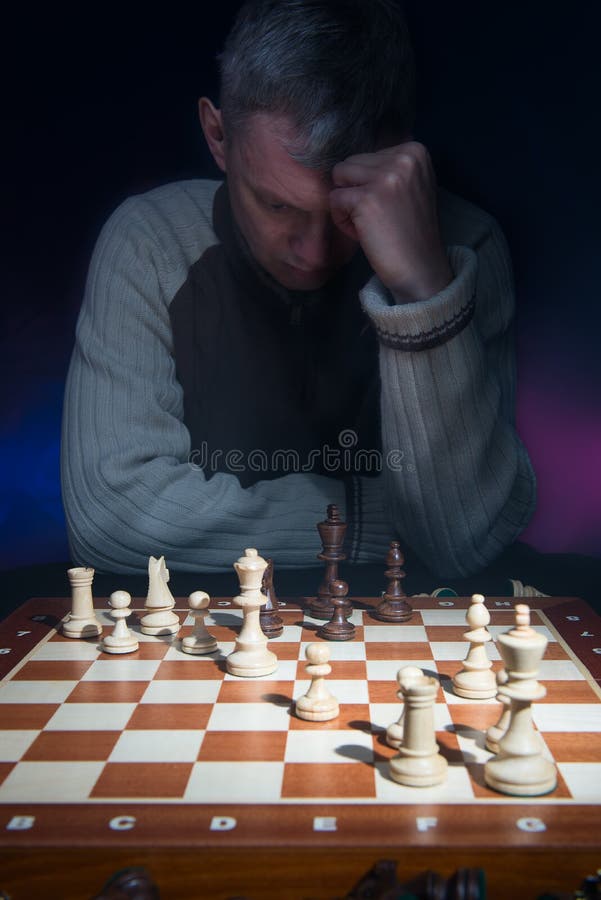 Man Thinking Behind Chessboard Stock Photos - Free & Royalty-Free Stock ...