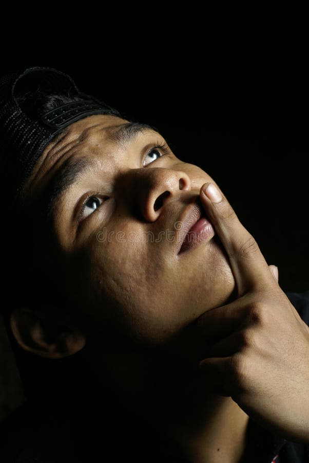 Man Thinking about Decision Stock Image - Image of thinking ...