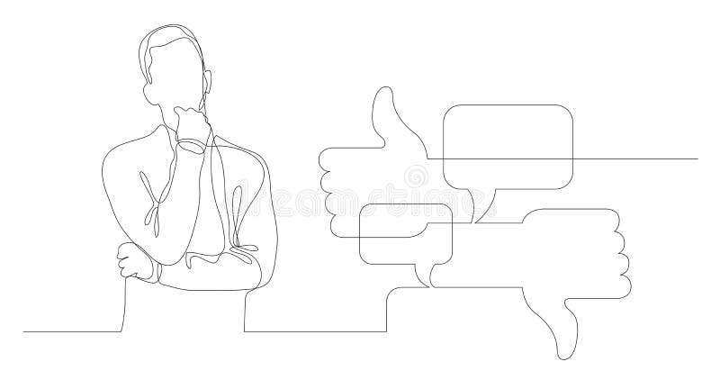 Line Drawing Dislike Stock Illustrations – 296 Line Drawing Dislike ...