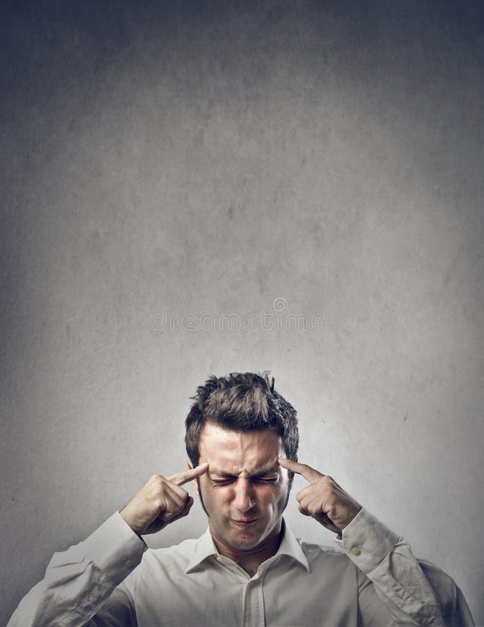 Thinking man stock photo. Image of mind, hard, work, stupid - 30079646