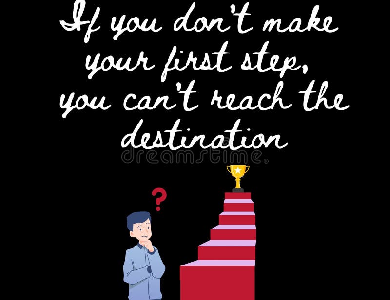 Man Thinking How To Take First Big Step To Make Success - 1 Stock ...