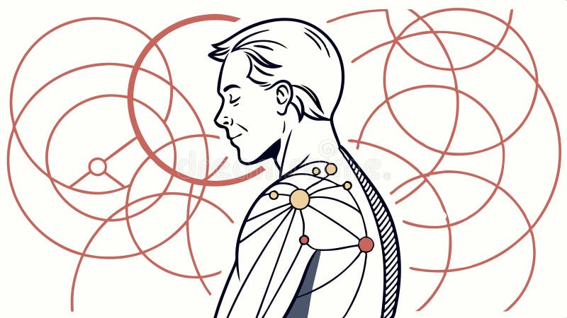 Man Thinking Network Lines, Idea Generation, Cognitive Process, Brain ...