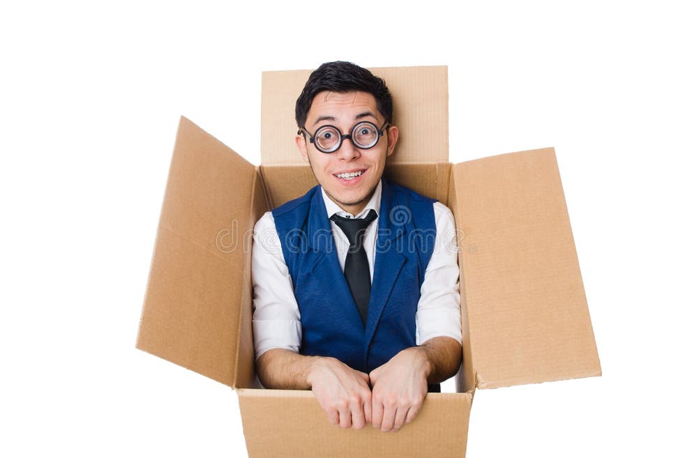 Man stock image. Image of carton, carrying, office, package - 39269649