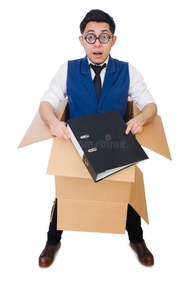 Man in thinking outside stock photo. Image of delivering - 39761108