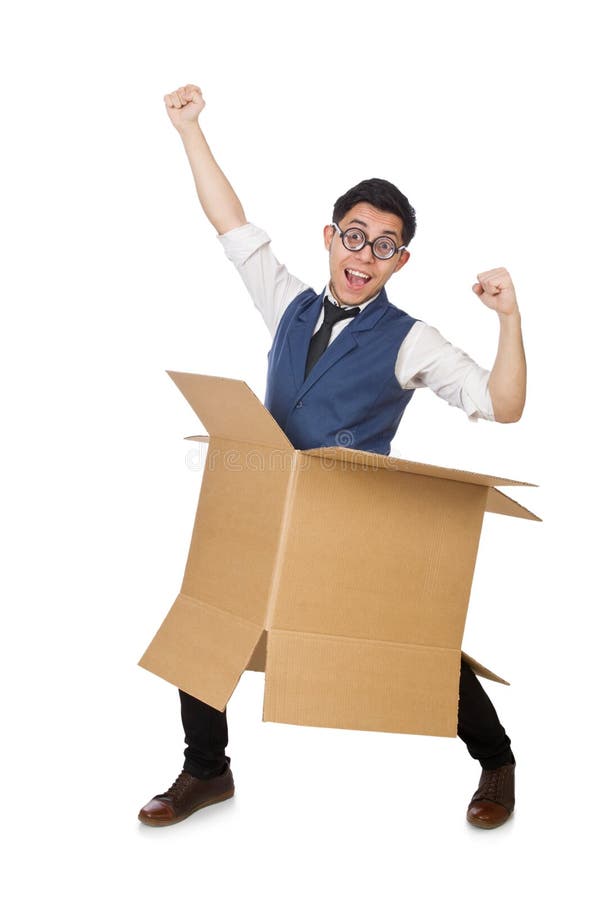 Man in thinking outside stock photo. Image of carrying - 39760928