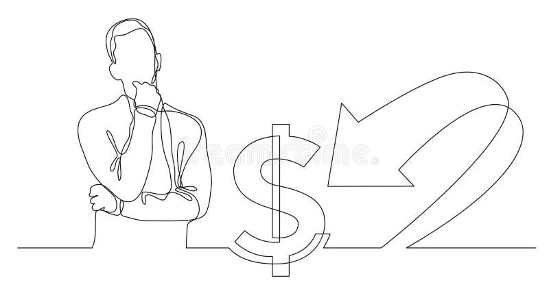 Personal Finance Hand Drawn Illustration Stock Vector - Illustration of ...