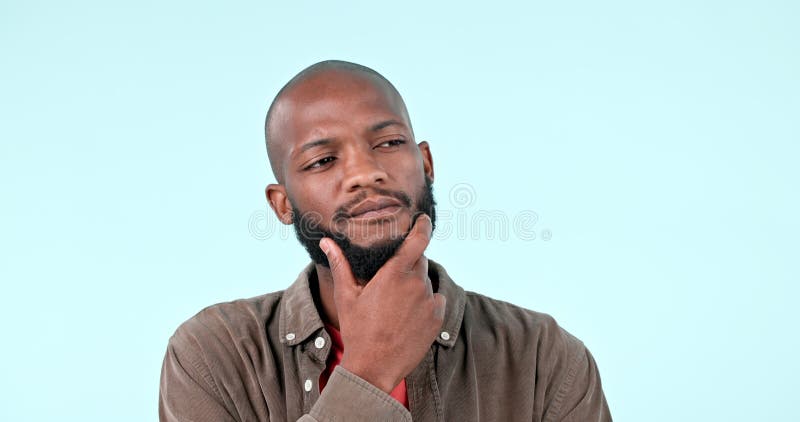 Thinking, Choice and Man in Studio with Questions, How or Strategy ...