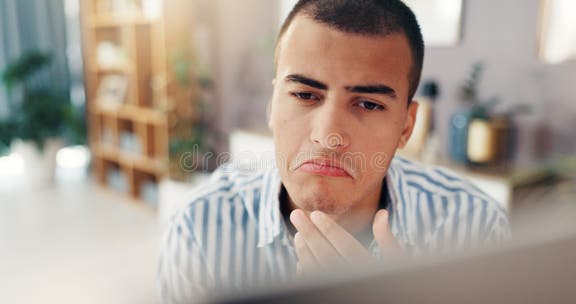 Man, Thinking and Remote Work with Computer for Decision, Choice or ...