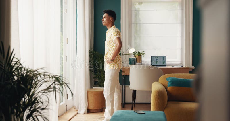 Man, Thinking and Researcher for Change in Office, Global Climate ...