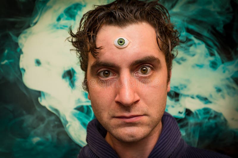 Man Third Eye stock photo. Image of teller, person, fortuneteller ...