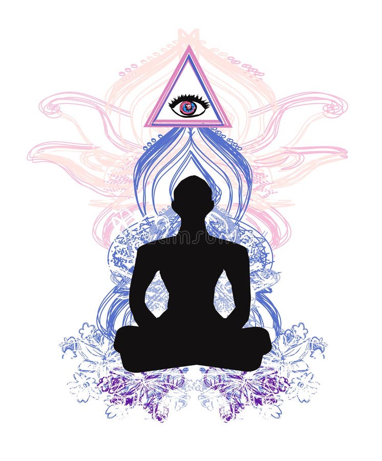 Man with Third Eye, Psychic Supernatural Senses Stock Vector ...