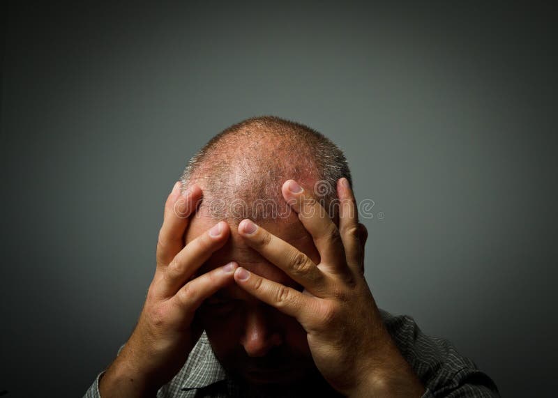Man in thoughts stock image. Image of adult, difficult - 33103405